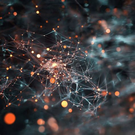 Dynamic Neural Network With Glowing Nodes And Interconnected Lines