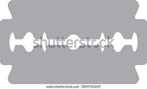 Razor Blade Shape Vector Illustration Stock Vector Royalty Free 1804766269 Shutterstock