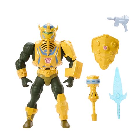 Masters Of The Universe X Transformers Bumblebee Armor Man At Arms