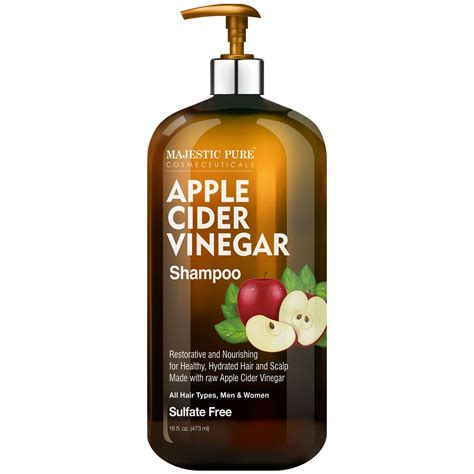 Majestic Pure Apple Cider Vinegar Shampoo Restores Shine