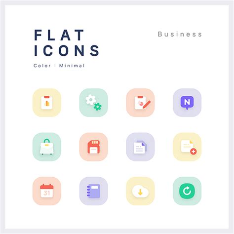 미니멀 컬러 플랫아이콘비즈니스01 유토이미지 상세페이지 베이직샵 아이콘 22649978