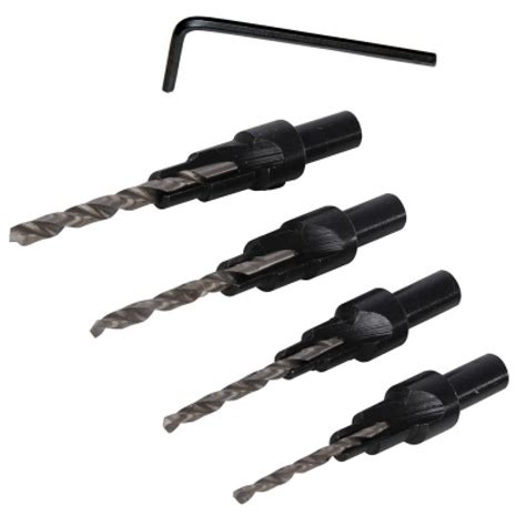 Silverline Screw Pilot Sink Hole And Countersink Drill Bit Set 792085