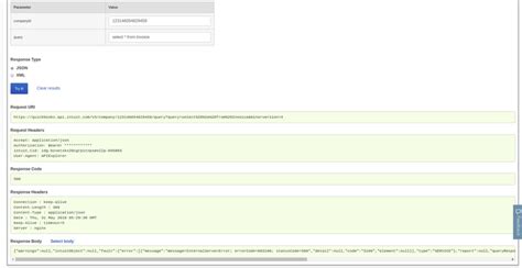 I Got 500 Error Api Resond When I Use Query And Cdc Api Endpoint