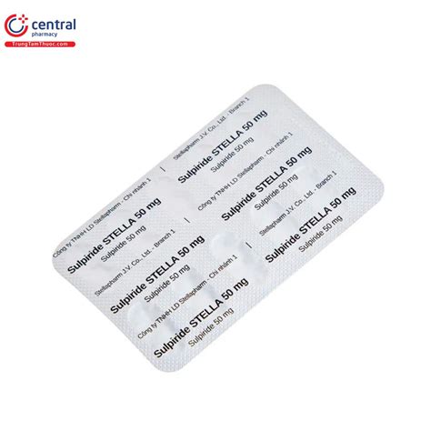 Thuốc Sulpiride Stella 50mg Hộp 5 Vỉ X 10 Viên Thuốc điều Trị Tâm