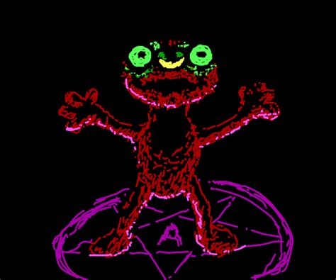 Possessed Elmo Starting A Demonic Ritual Drawception