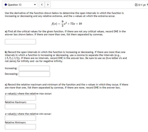 Solved Use The Derivative Of The Function Shown Below To Chegg