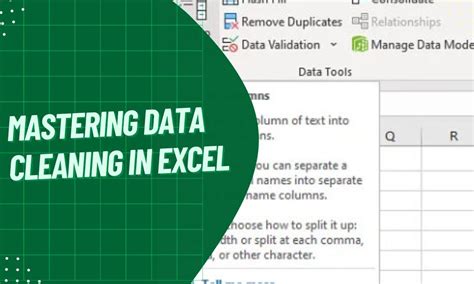 Mastering Data Cleaning In Excel A Comprehensive Guide For Experts