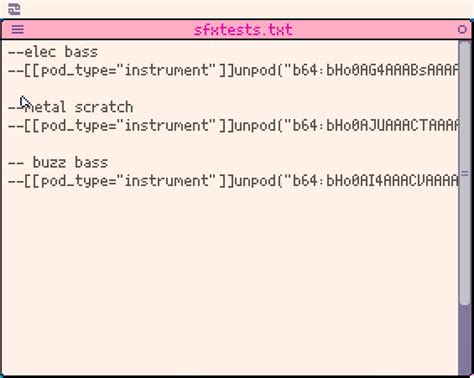 Instrument Materials