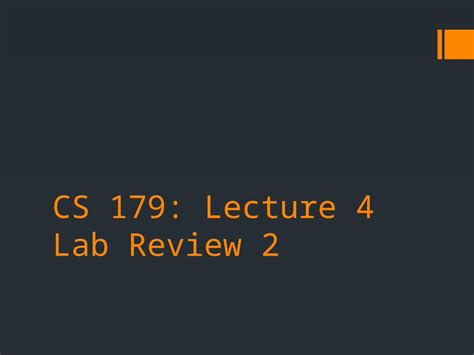Pptx Cs 179 Lecture 4 Lab Review 2 Groups Of Threads Hierarchy Largest To Smallest Grid