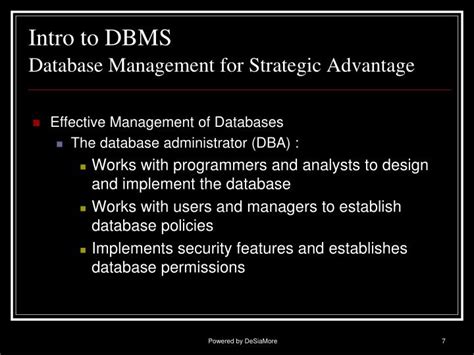ppt database management system dbms an introduction powerpoint