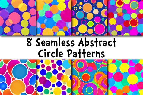 seamless abstract circle patterns graphic by nannette smith · creative