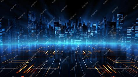 Premium Photo Futuristic Tech Powerpoint Background