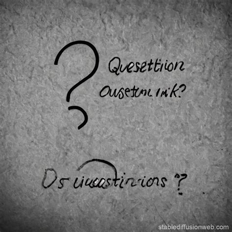 Evaluation of the Prompt 'question' | Stable Diffusion Online