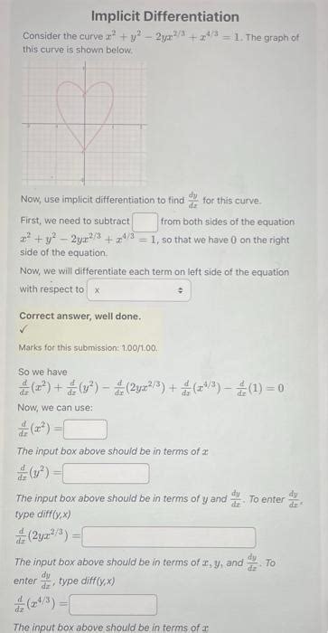 [solved] implicit differentiation consider the curve x2 y2