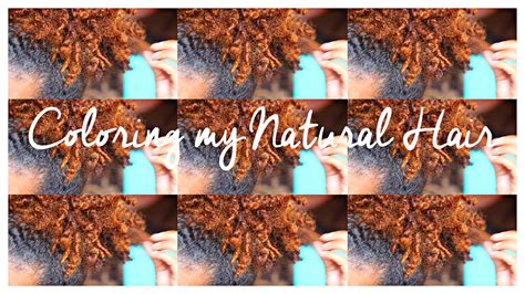 Coloring My Natural Hair Creme Of Nature Youtube