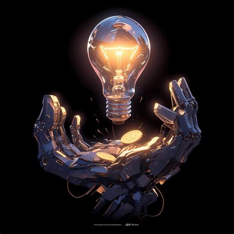 Illustration Of A Robot With An Electric Spark Premium Ai Generated Image