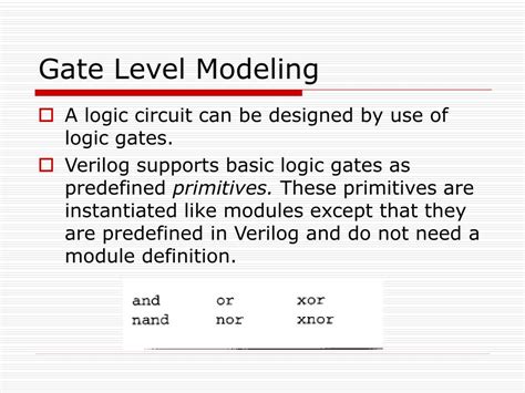 Ppt Verilog Hdl Introduction Powerpoint Presentation Free Download Id387624