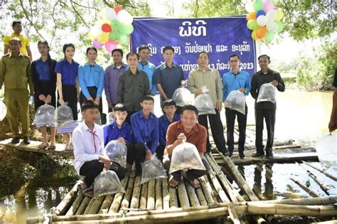 ປີ 2023 ເມືອງຊະນະຄາມແຂວງວຽງຈັນ ປ່ອຍປາຄືນສູ່ທຳມະຊາດ 50 000 ໂຕ