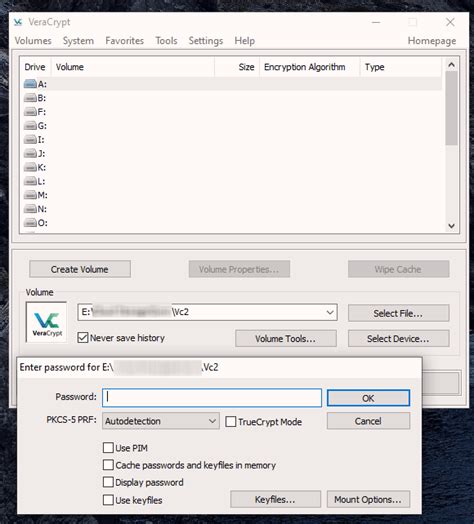 how to add a hidden area inside an encrypted veracrypt volume