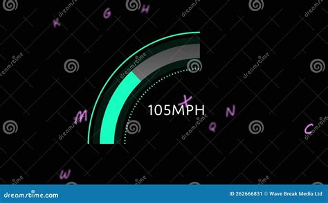 animation of speedometer over letters moving stock video video of generated video 262666831