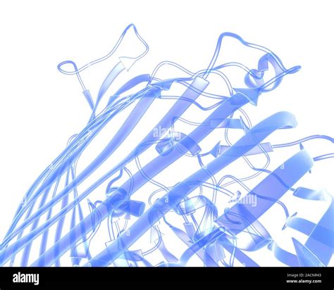 Bacterial Outer Membrane Protein Molecule Computer Model Showing A Part Of The Secondary