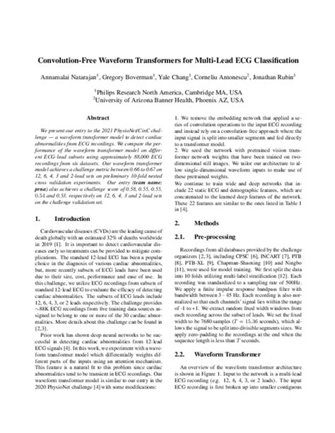 pdf convolution free waveform transformers for multi lead ecg