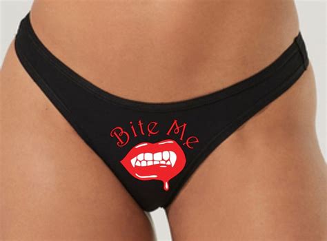 Halloween Themed Thong Panty Or Cheeky Booty Underwear Sexy Vampire