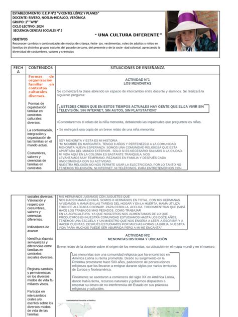 Sec Menonitas 2° Pdf Boda Panes