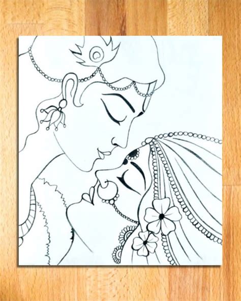Radhakrishna Drawing Tutorial How To Draw Radhakrishna Face 60 Off