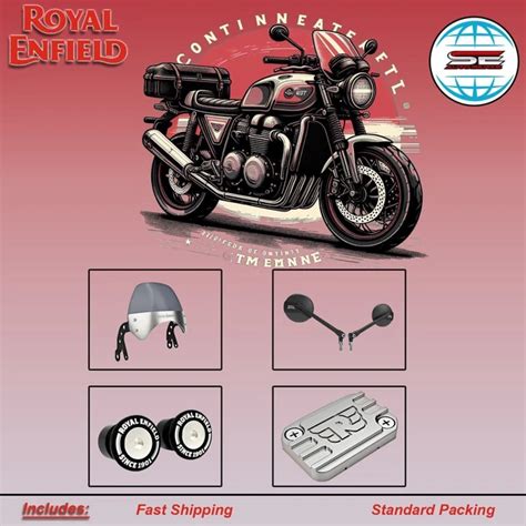 Royal Enfield Interceptorcontinental Gt 650 Short Flyscreen And Rider
