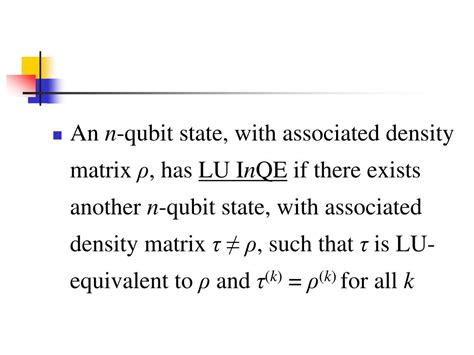 Ppt I N Qe Quantum Computation Quantum Information And Irreducible N Qubit Entanglement