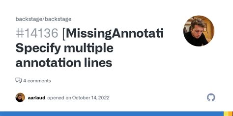 MissingAnnotationEmptyState Specify Multiple Annotation Lines Issue Backstage