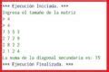 Suma Diagonal Secundaria Matriz Pseint ALGORITMODETAREA