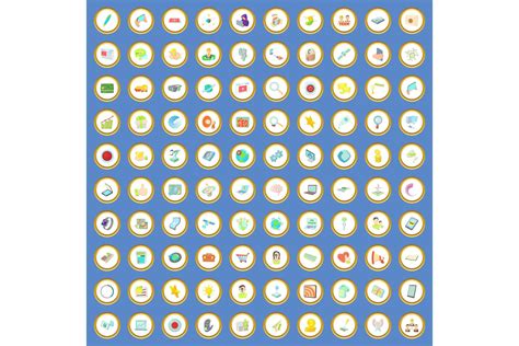 100 Network Icons Set Cartoon Vector Graphic By Ylivdesign · Creative Fabrica