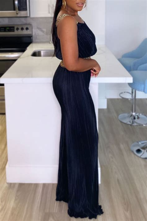 Wholesale Pink Black Pattern Print Pleated Sleeveless Crop Top And High Waist Wide Leg Pants