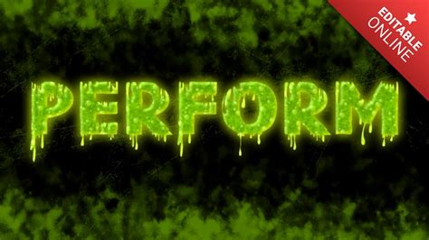 Perform Toxic Text Effect Generator