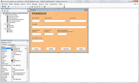 Devis Pour Menuiserie Macros Et Vba Excel