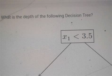 What Is The Depth Of The Following Decision Studyx What Is The Depth Of The Following Decision Studyx