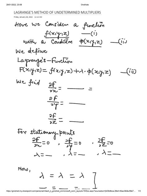 lagrange s method pdf