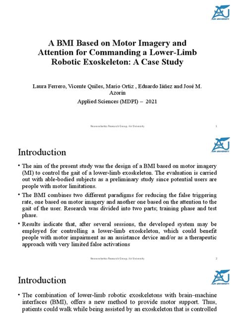Neurorobotics Presentation 9 Pdf Electroencephalography Cognitive Science