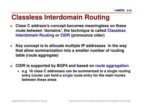 cidr classless interdomain routing ppt download