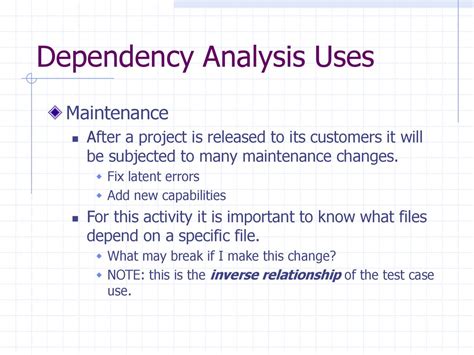 Dependency Analysis Use Cases Ppt Download