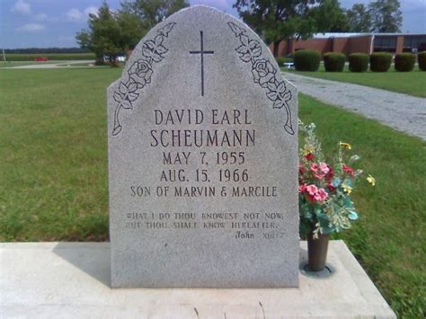 David Earl Scheumann 1955 1966 Find A Grave Memorial