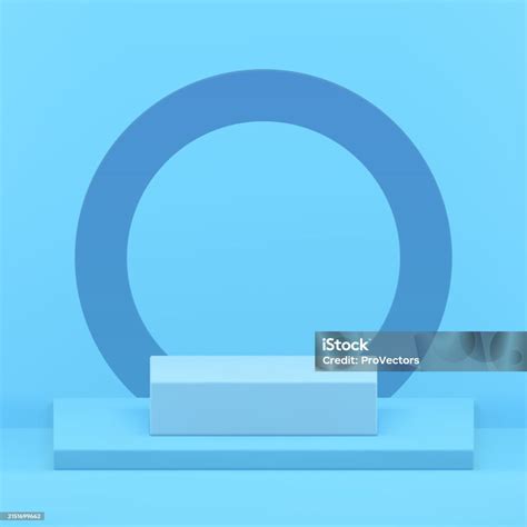 원형 프레임 벽 배경 쇼룸 공간 현실적인 벡터와 3d 연단 받침대 0명에 대한 스톡 벡터 아트 및 기타 이미지 0명 3차원 형태 가정의 방 Istock
