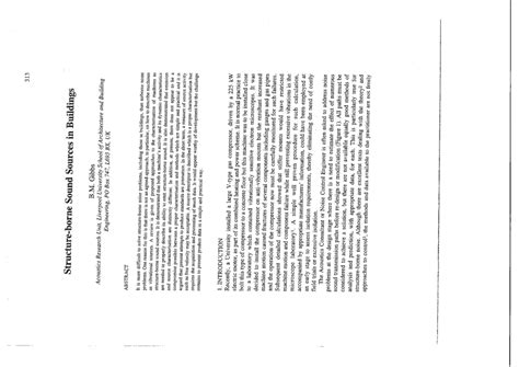 Pdf Structure Borne Sound Sources In Buildings