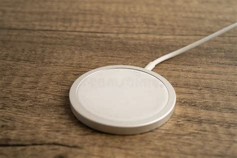 Wireless Charger Magnetic Charging Modern Equipment Of Mobile Phone Stock Image Image Of