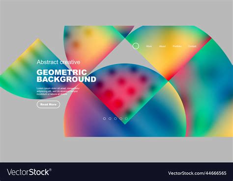 Circle Abstract Background With Fluid Gradient Vector Image