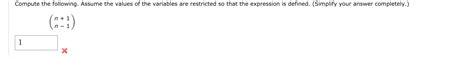 solved compute the following assume the values of the