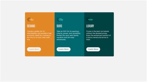 3 Column Preview Card Component Solution Using Html And Css Coding