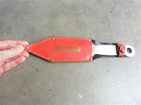 1960s Silver Streak Pro Throwing Knife W Leather Sheath Made Japan